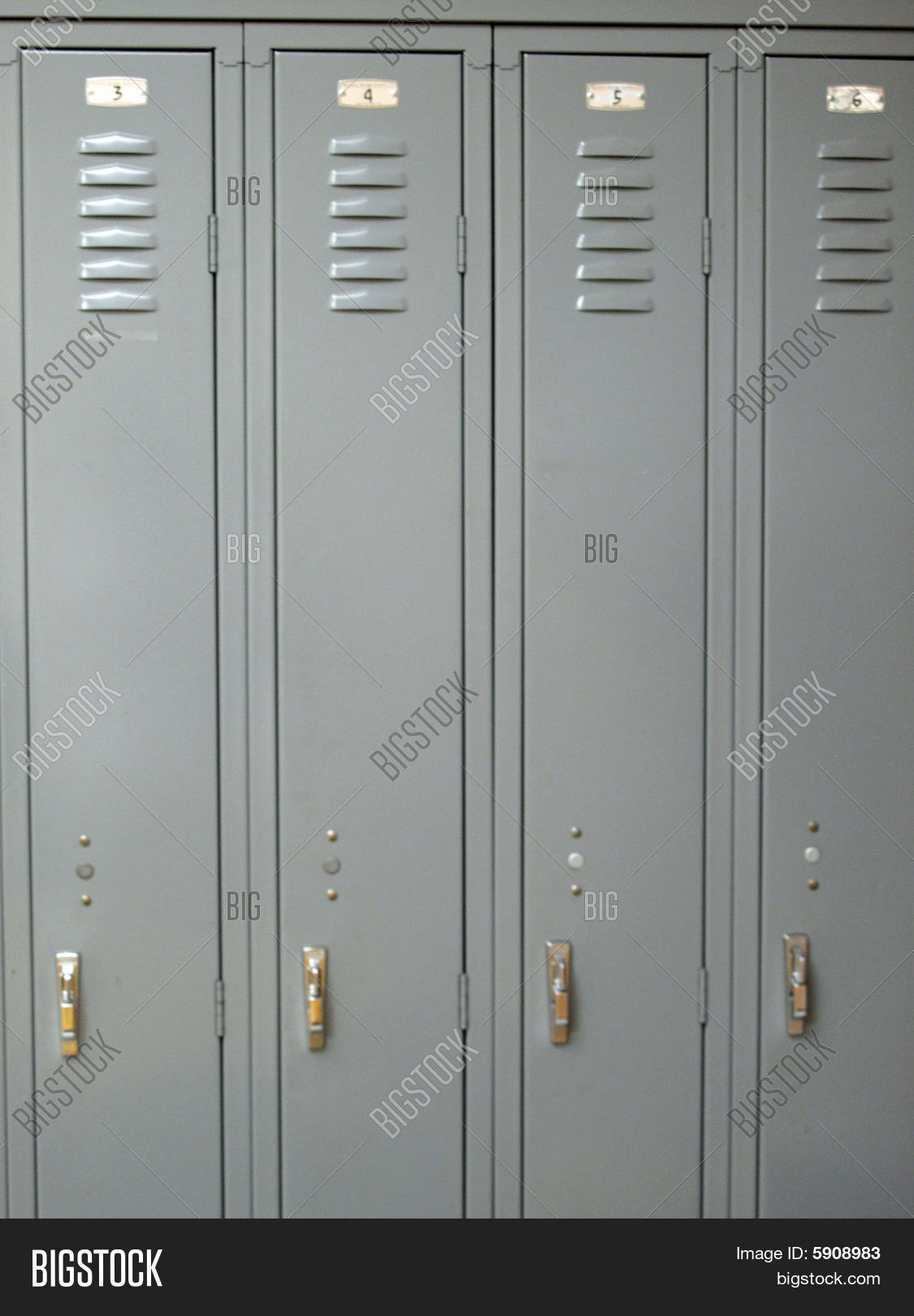 Gray Lockers Image & Photo (Free Trial) | Bigstock