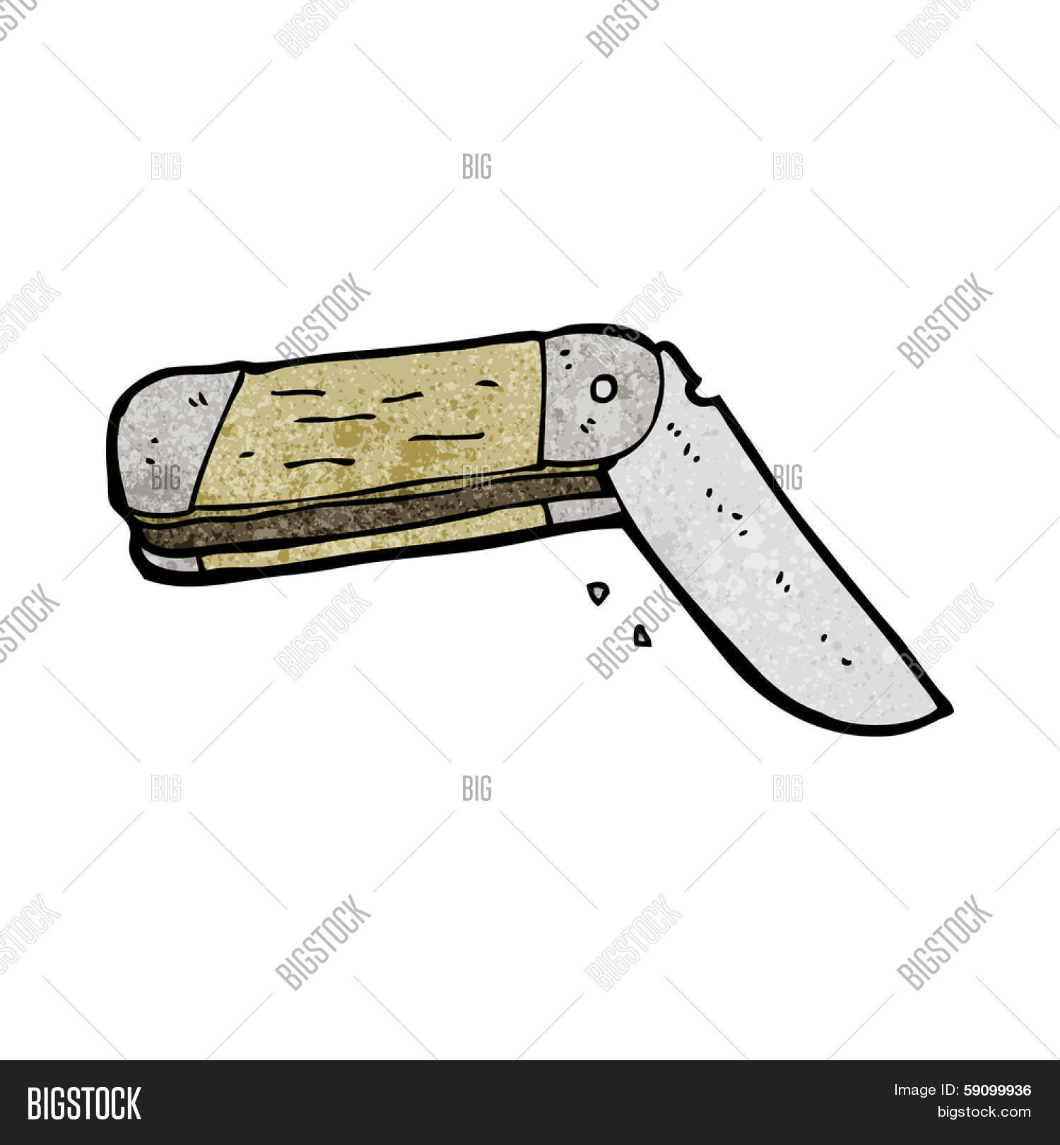 Cartoon Folding Knife Vector & Photo (Free Trial) | Bigstock