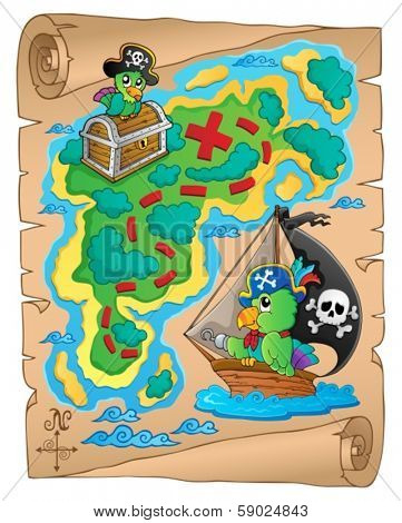 Treasure Map Theme Vector & Photo (Free Trial) | Bigstock