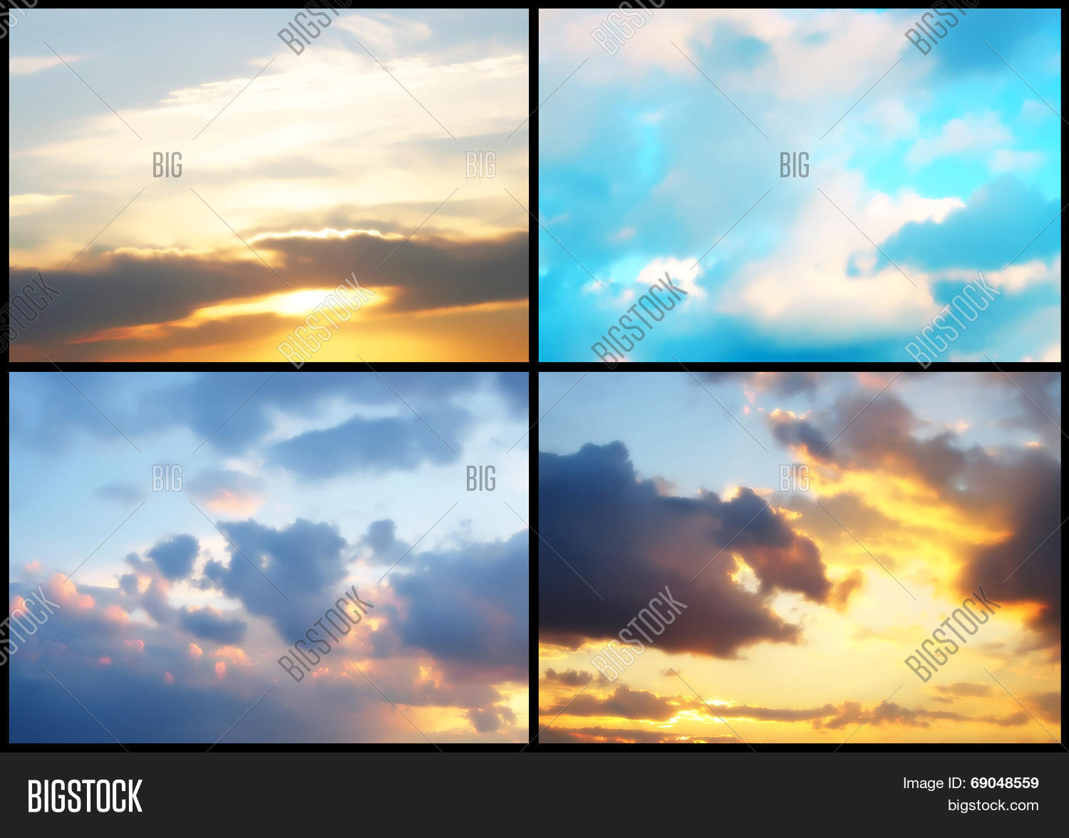 Collage Sky Background Image & Photo (Free Trial) | Bigstock