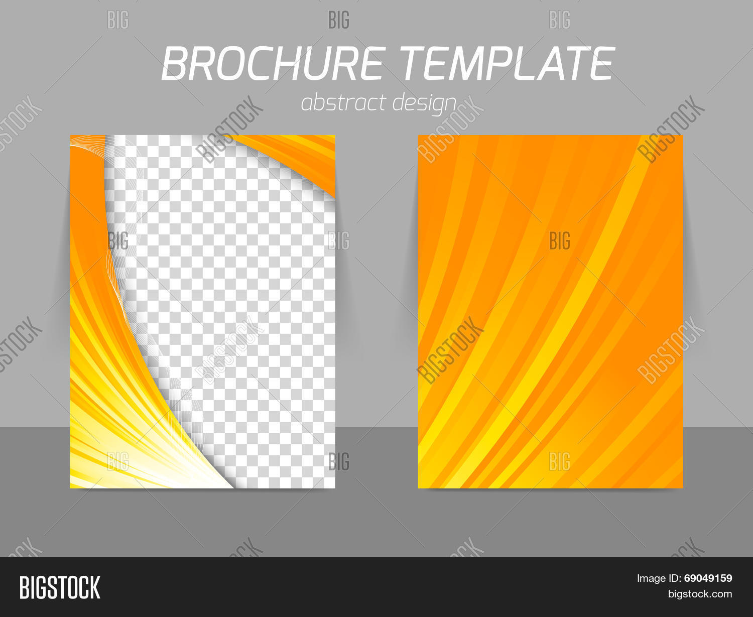 Orange Flyer Template Vector & Photo (Free Trial) | Bigstock