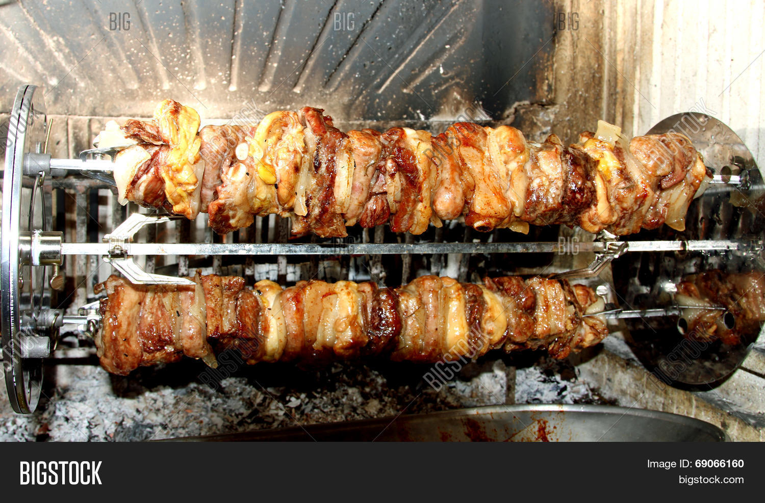 Spit Roast Meat Cooked Image & Photo (Free Trial) | Bigstock