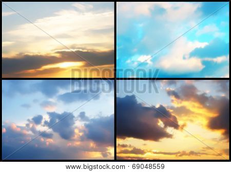 Collage Sky Background Image & Photo (Free Trial) | Bigstock