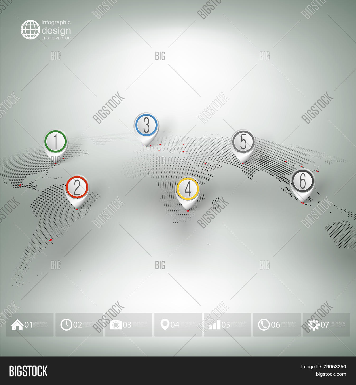 World Map Pointer Vector & Photo (Free Trial) | Bigstock