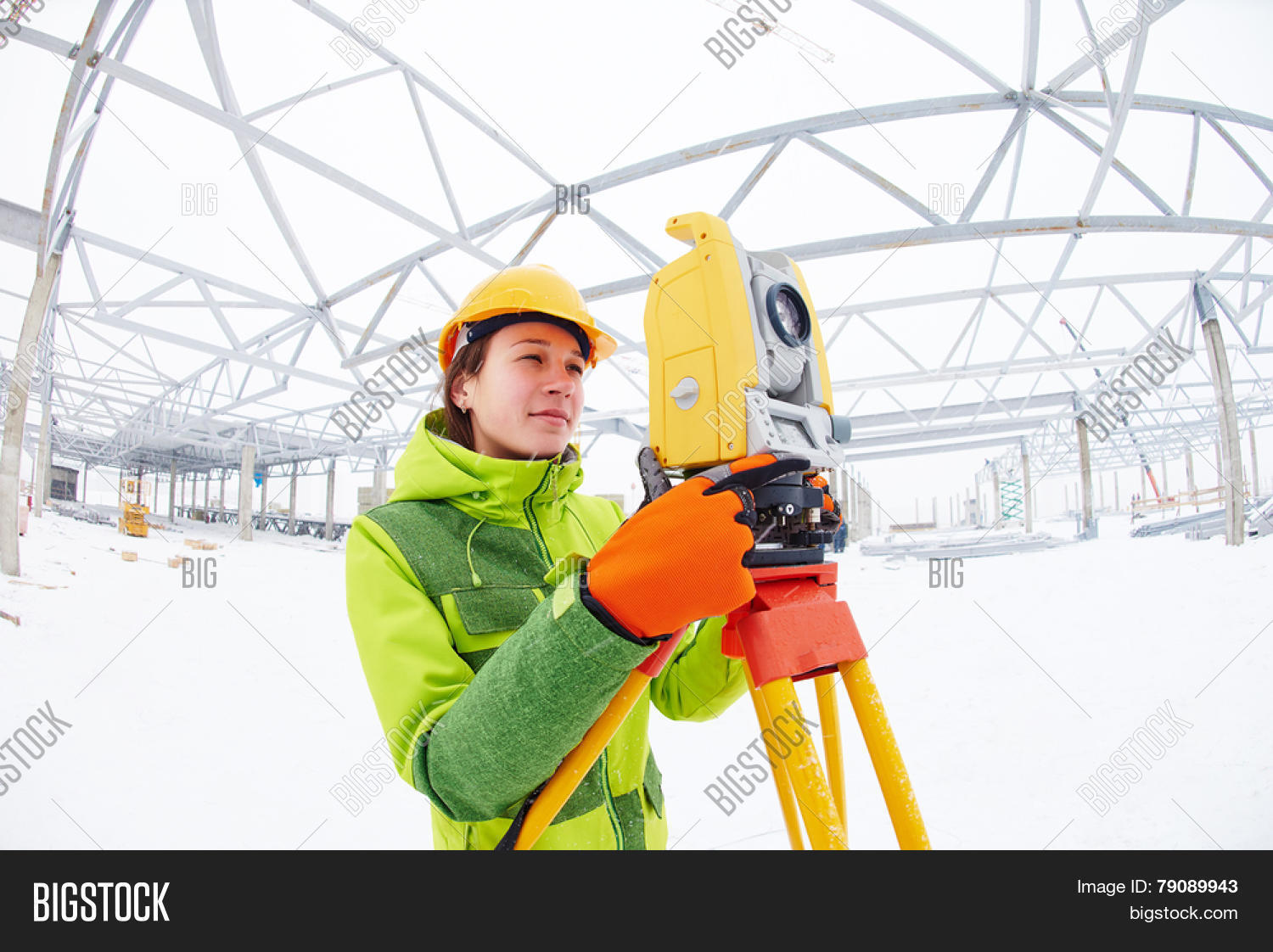Female Surveyor Worker Image & Photo (Free Trial) | Bigstock