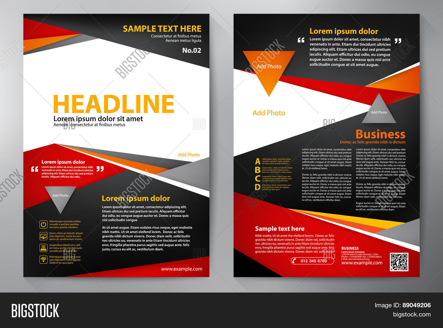 Brochure Design A4 Vector & Photo (Free Trial) | Bigstock