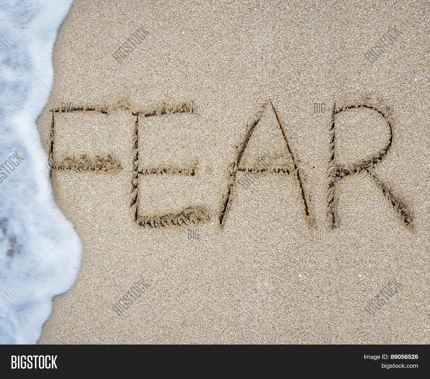 Fear Word Hand Written Image & Photo (Free Trial) | Bigstock