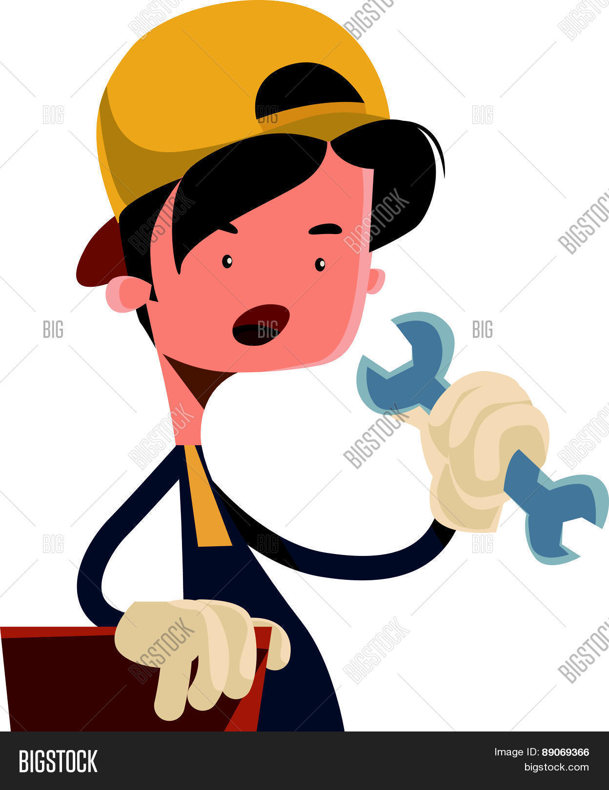Boy Holding Working Vector & Photo (Free Trial) | Bigstock