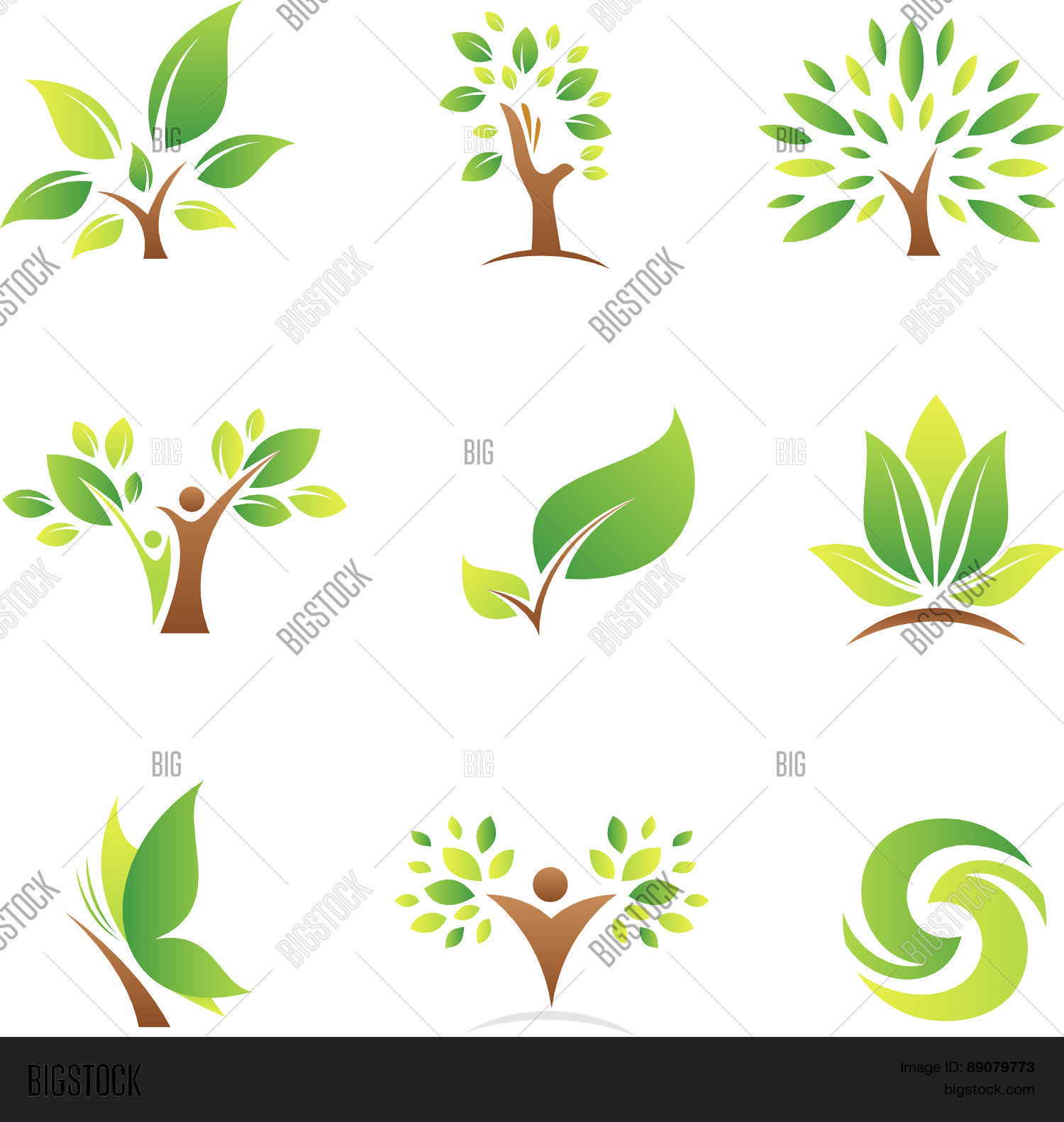 Tree Life Logos Icons Vector & Photo (Free Trial) | Bigstock