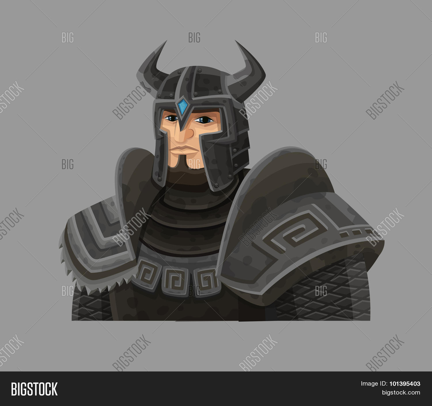 Cartoon Warrior Armor Vector & Photo (Free Trial) | Bigstock