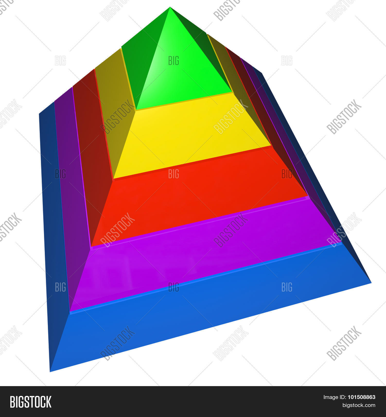 Pyramid Five Steps Image & Photo (Free Trial) | Bigstock