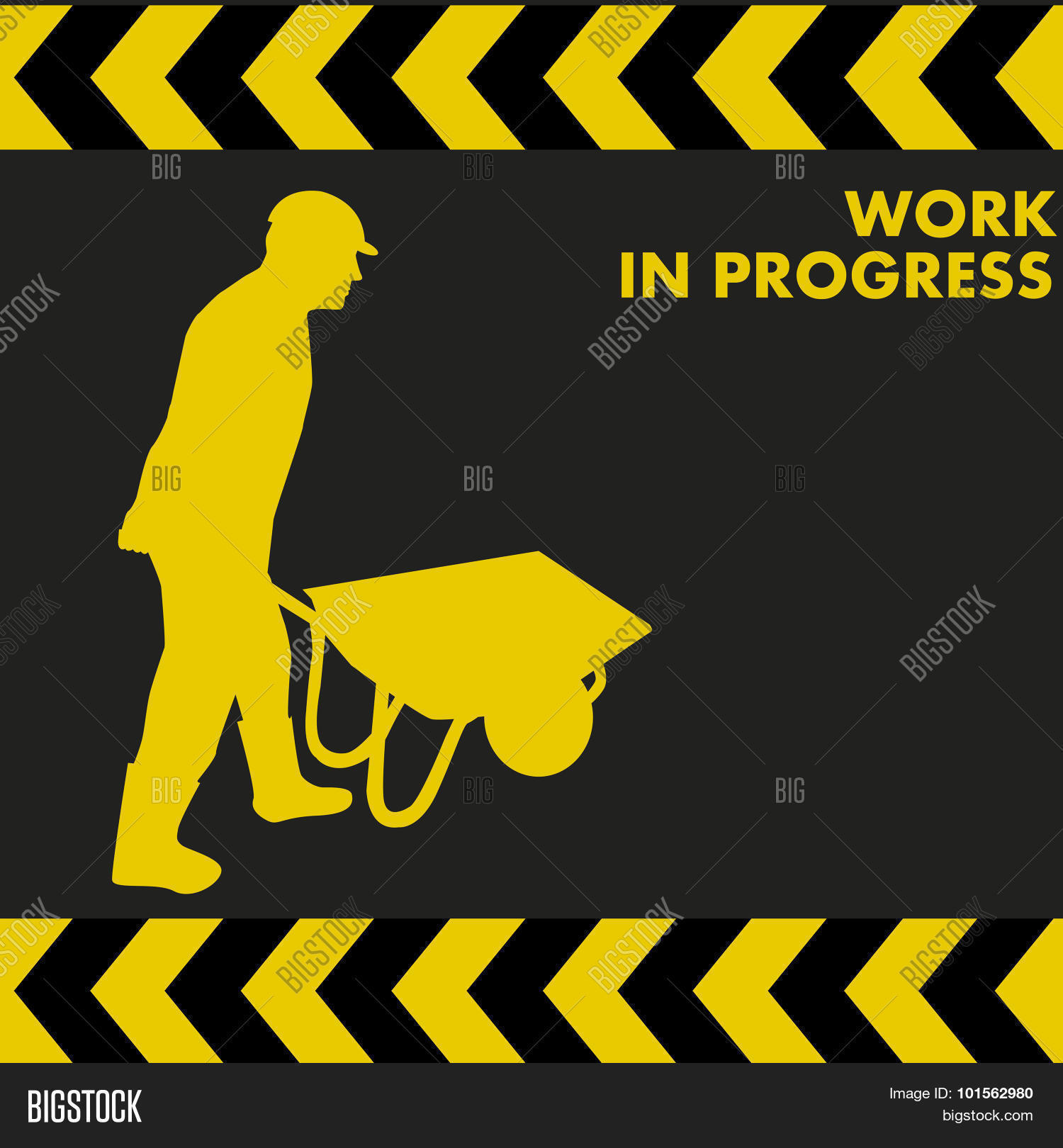 Work Progress Sign Image & Photo (Free Trial) | Bigstock