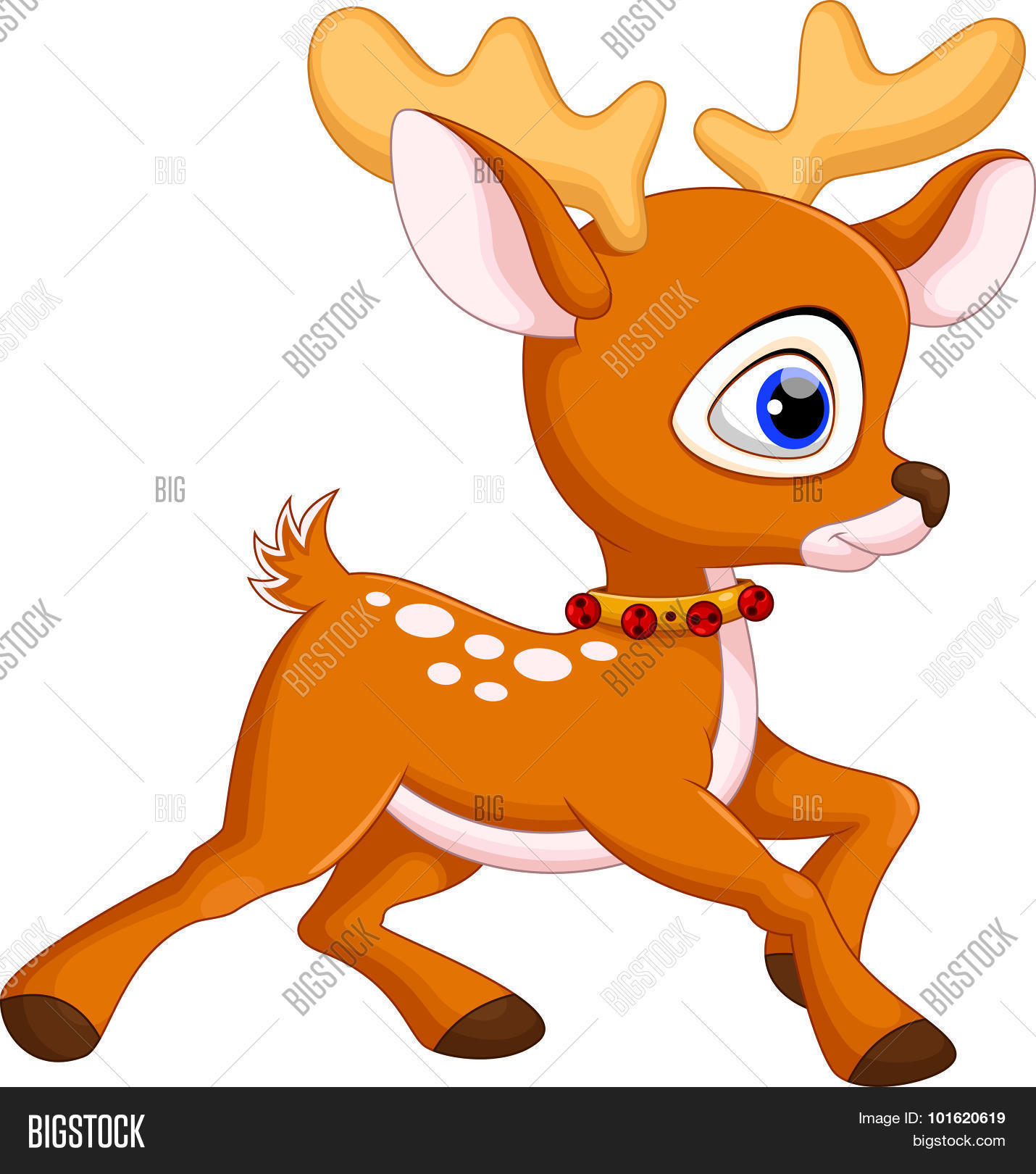 Cute Deer Cartoon Vector & Photo (Free Trial) | Bigstock