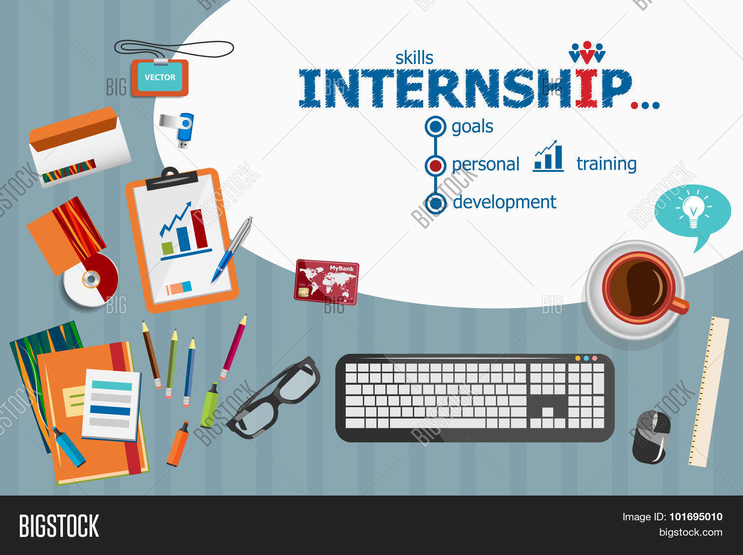 Internship Design Vector & Photo (Free Trial) | Bigstock
