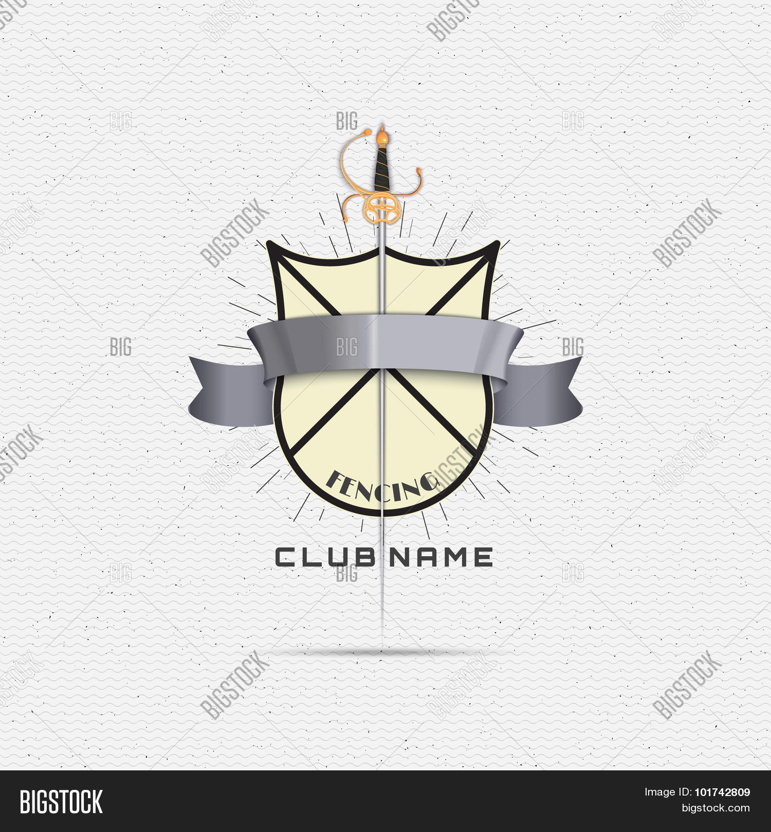 Fencing Badges Logos Vector & Photo (Free Trial) | Bigstock