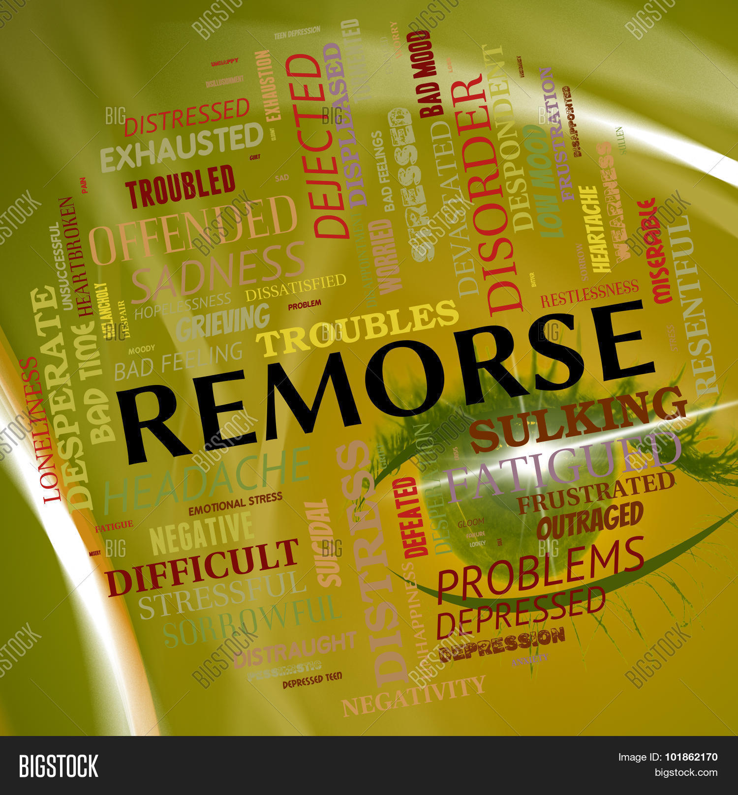 Remorse Word Shows Image & Photo (Free Trial) | Bigstock