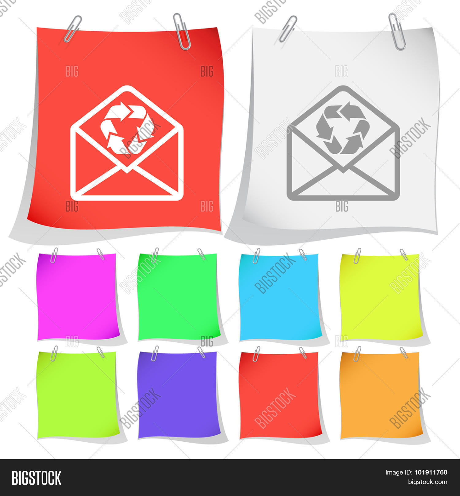 Open Mail Recycle Vector & Photo (Free Trial) | Bigstock