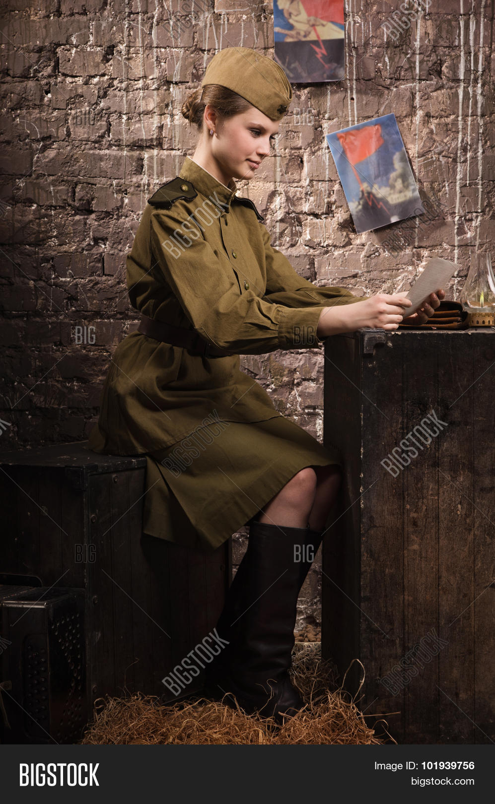 Soviet Female Soldier Image & Photo (Free Trial) | Bigstock