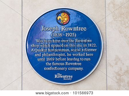 Joseph Rowntree Blue Image & Photo (Free Trial) | Bigstock