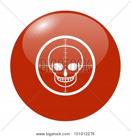 Crosshair Icon Skull Vector & Photo (Free Trial) | Bigstock