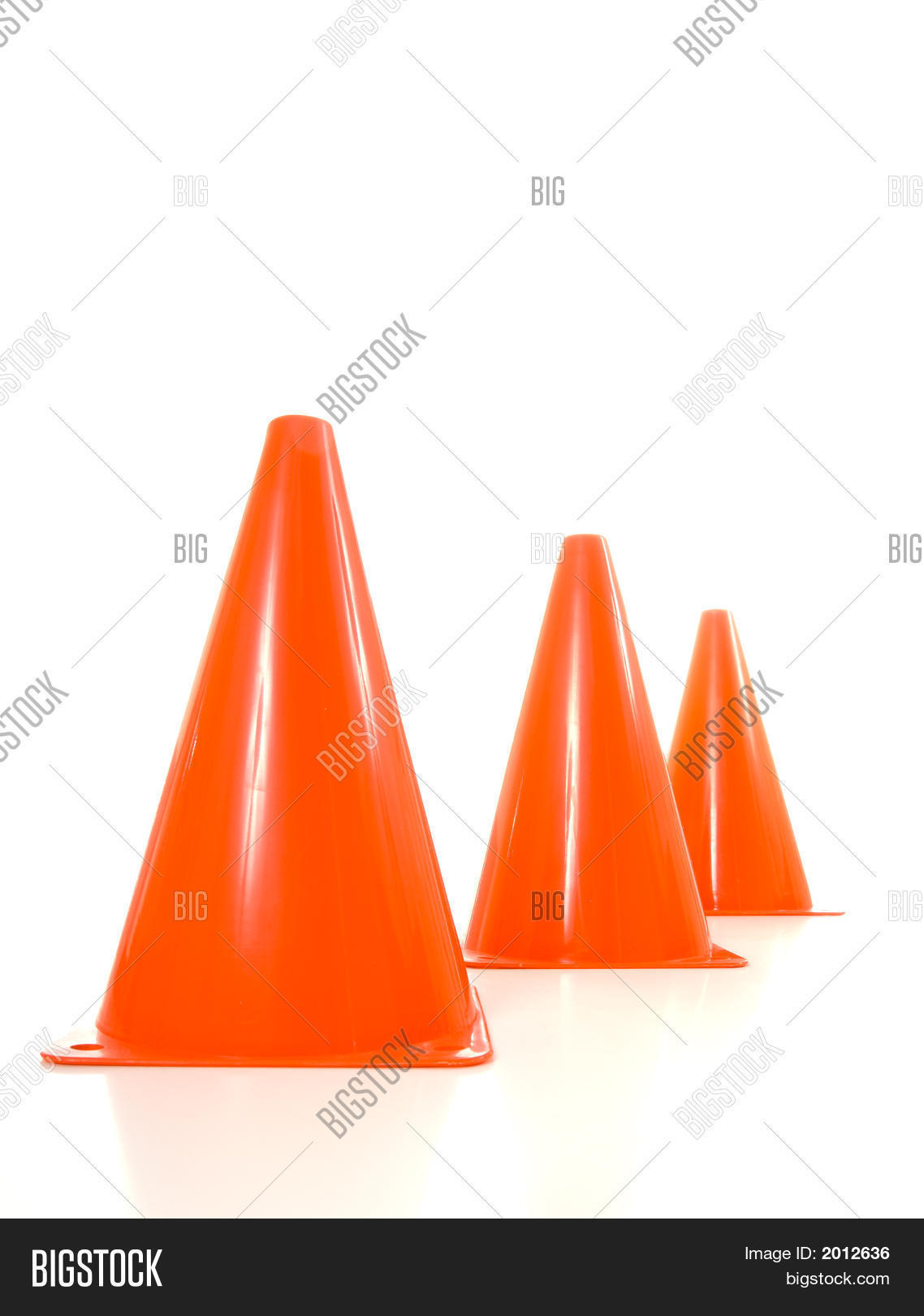 Orange Traffic Cones Image & Photo (Free Trial) | Bigstock