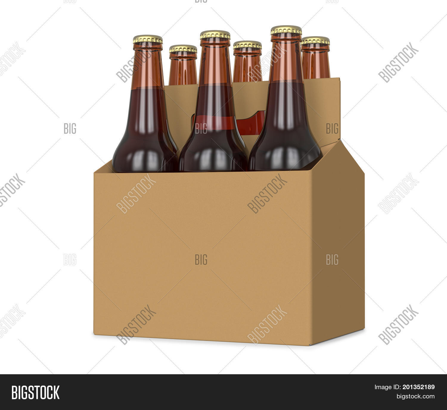 Six Pack Glass Bottled Image And Photo Free Trial Bigstock