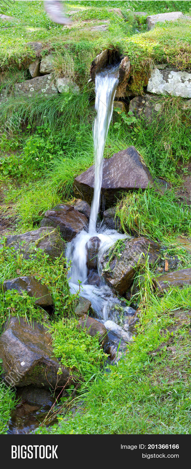 Stream Small Waterfall Image & Photo (Free Trial) | Bigstock