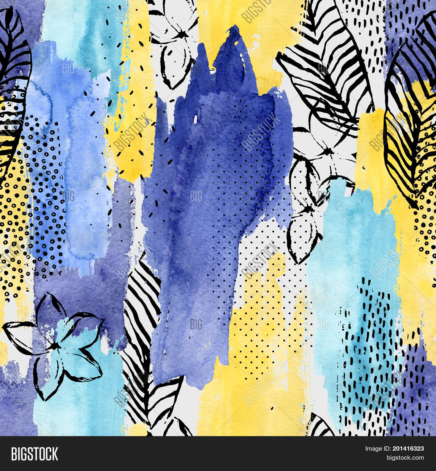 Geometric Watercolor Image & Photo (Free Trial) | Bigstock