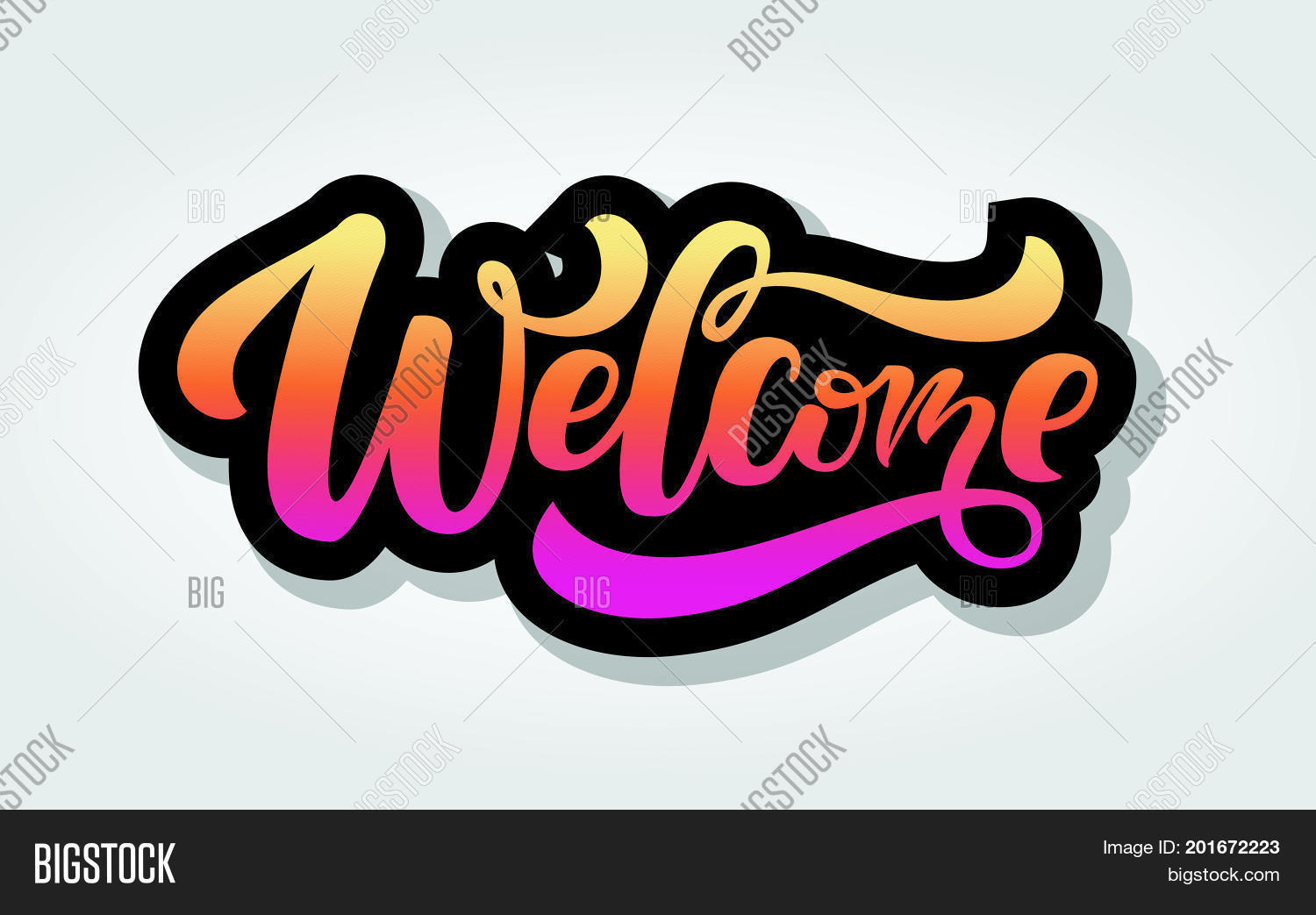Hand Sketched Welcome Vector & Photo (Free Trial) | Bigstock