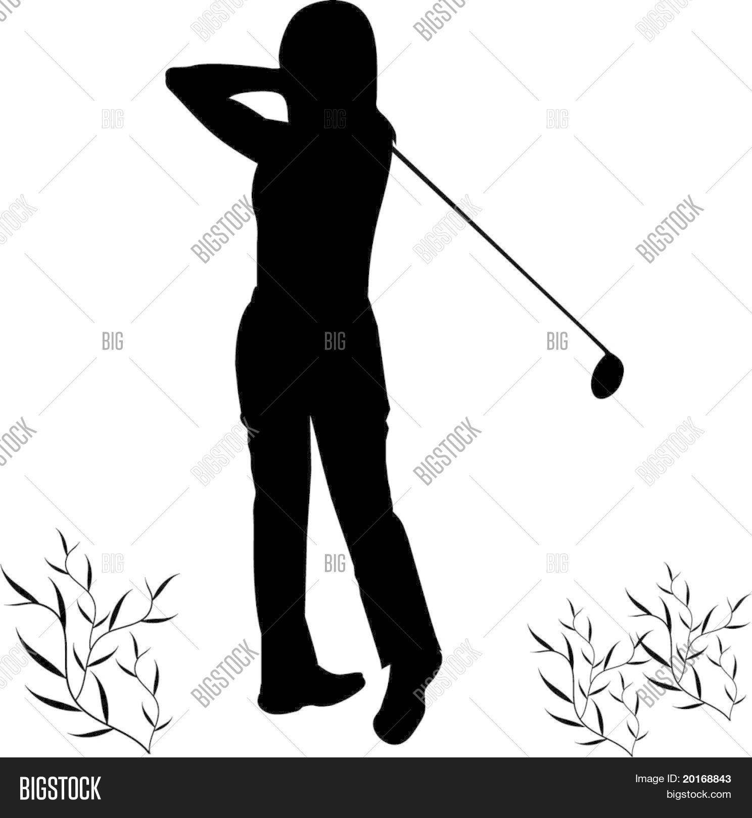 Female Golfer Vector & Photo (Free Trial) | Bigstock