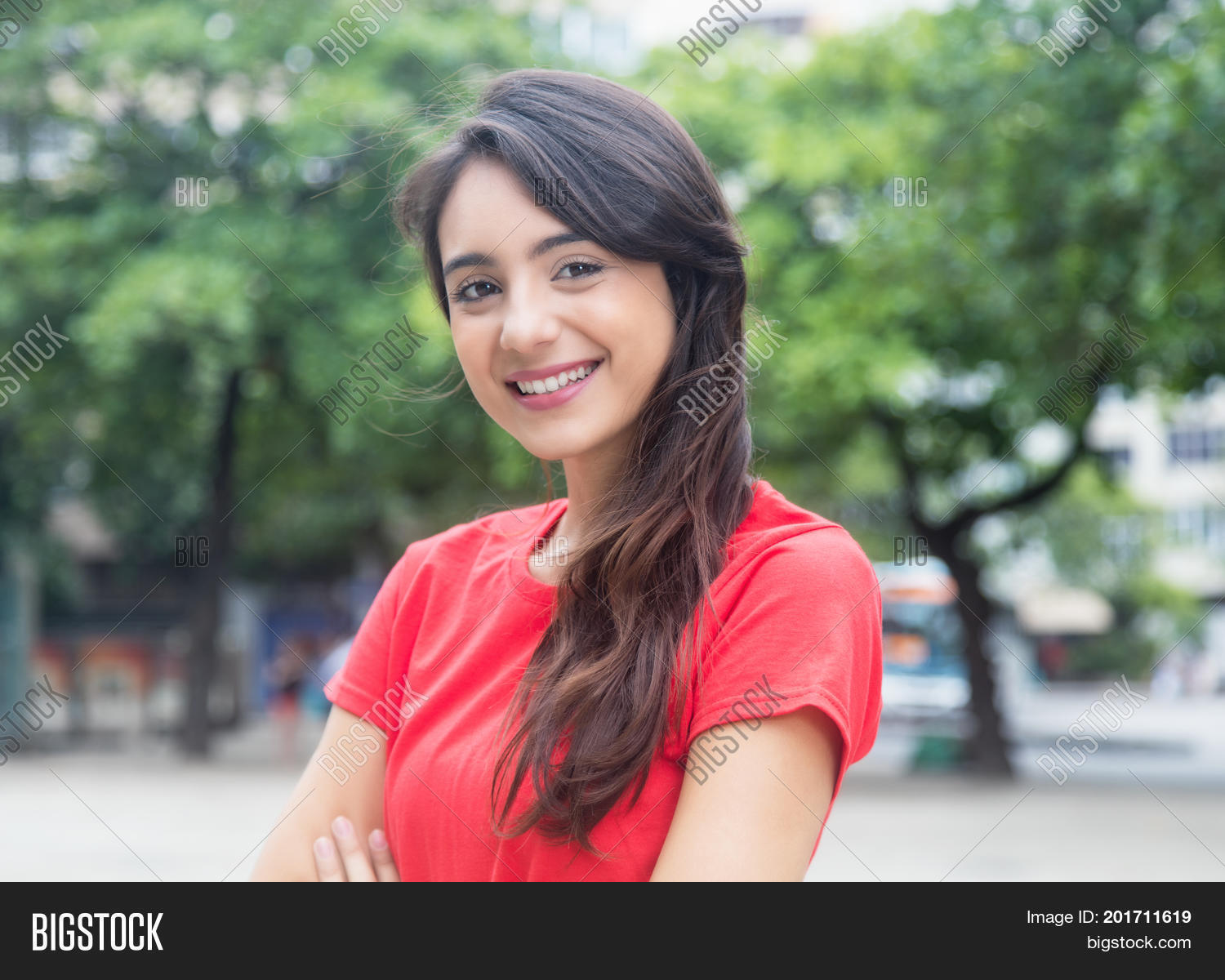 Cute Young Woman Red Image & Photo (Free Trial) | Bigstock