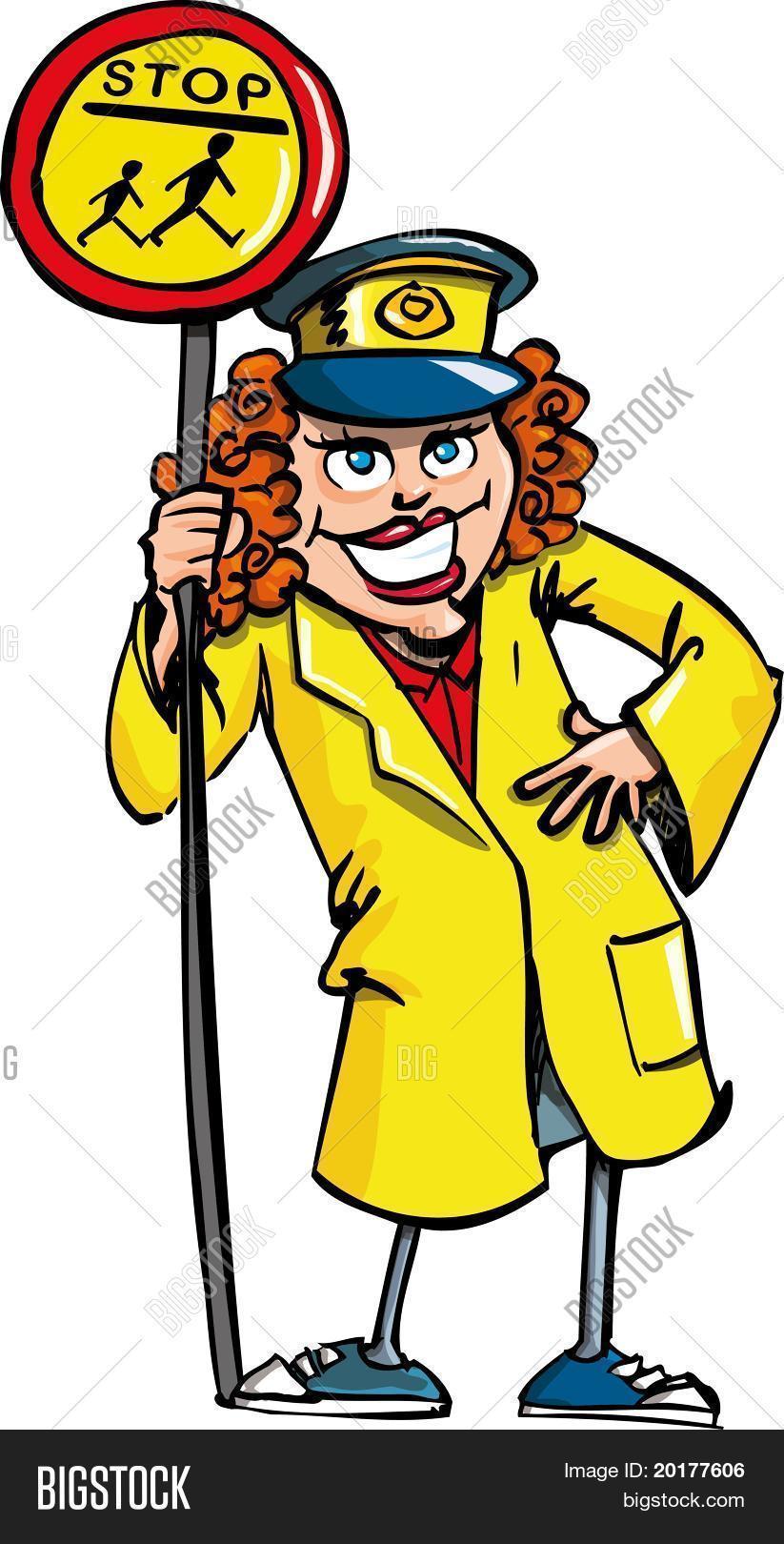 Cartoon Crossing Guard Image & Photo (Free Trial) | Bigstock