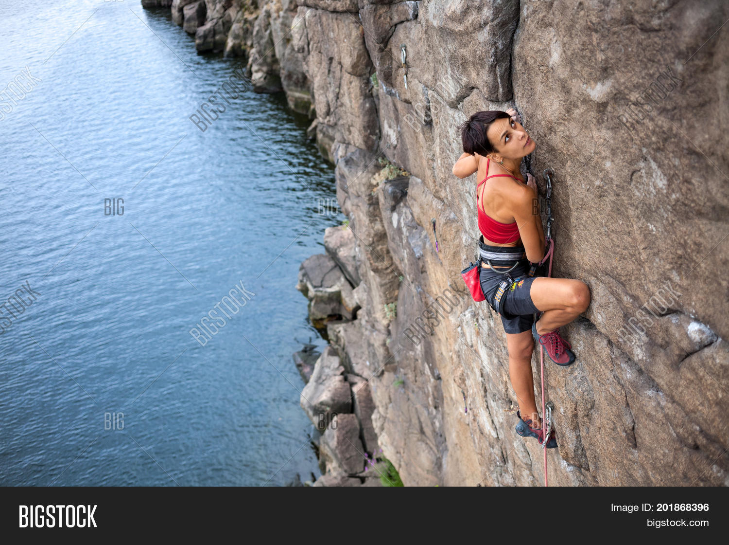 Climber Over Water Image & Photo (Free Trial) | Bigstock