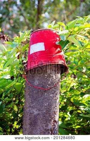 Red Iron Bucket Image & Photo (Free Trial) | Bigstock