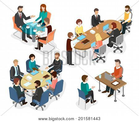Round Table Discussion Images, Illustrations, Vectors - Round Table ...