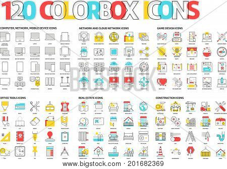 120 Color Box Icons Vector & Photo (Free Trial) | Bigstock