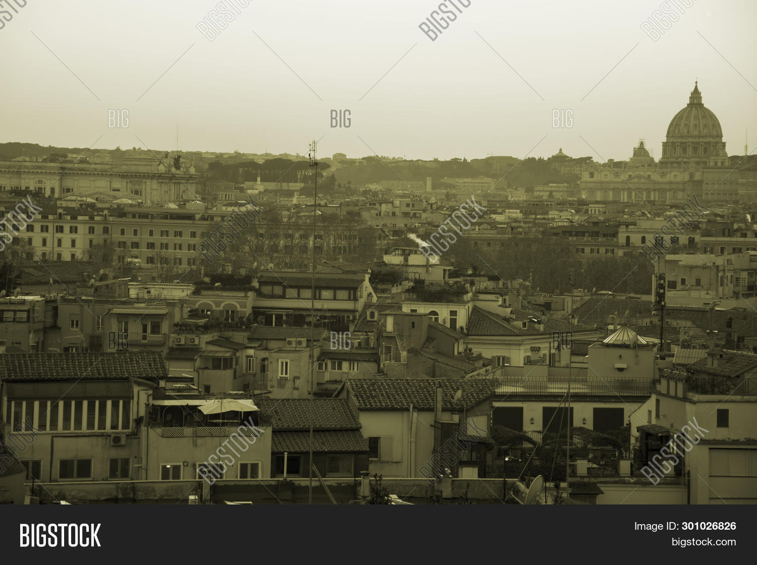 Panorama Rome Pincian Image & Photo (Free Trial) | Bigstock