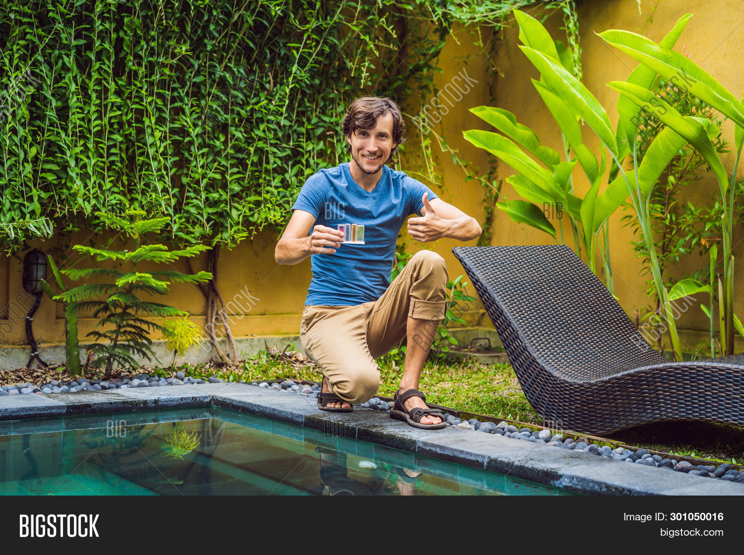 Pool Worker Checks Image & Photo (Free Trial) | Bigstock