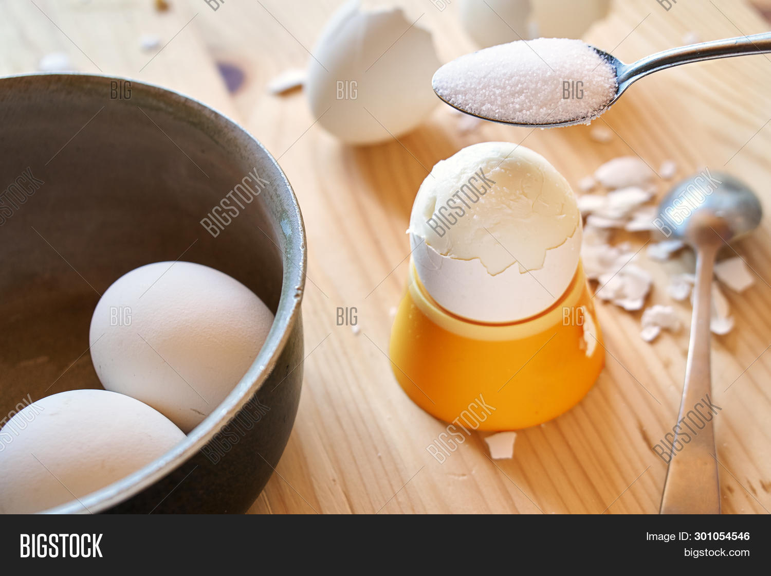 Putting Salt On Boiled Image & Photo (Free Trial) | Bigstock