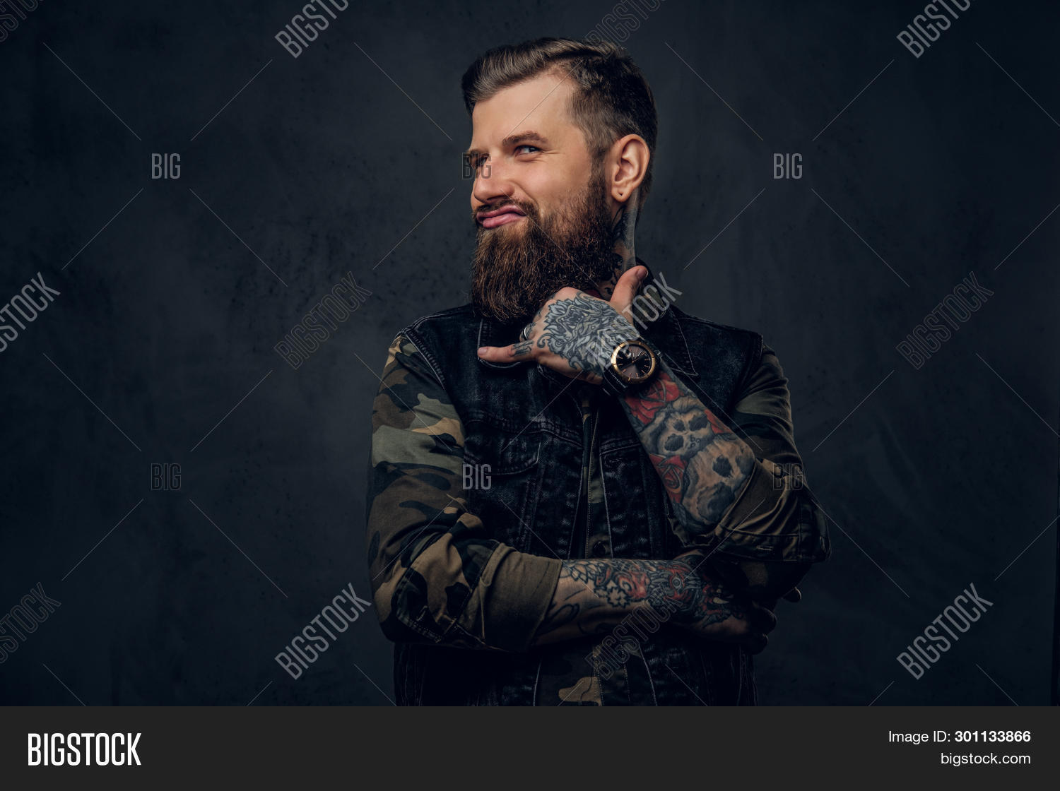 Portrait Funny Bearded Image & Photo (Free Trial) | Bigstock