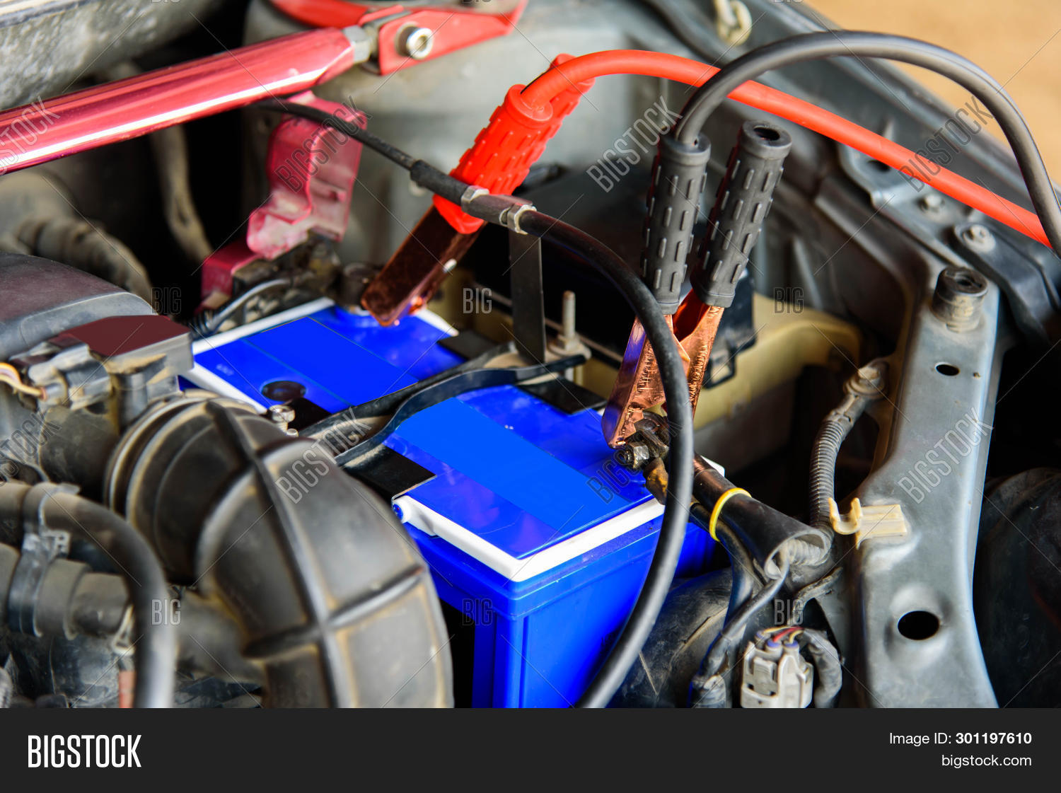 Jumping Car Battery Image & Photo (Free Trial) | Bigstock