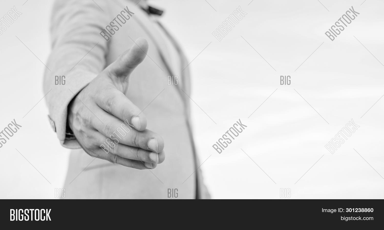 Hand Businessman Offer Image & Photo (Free Trial) | Bigstock
