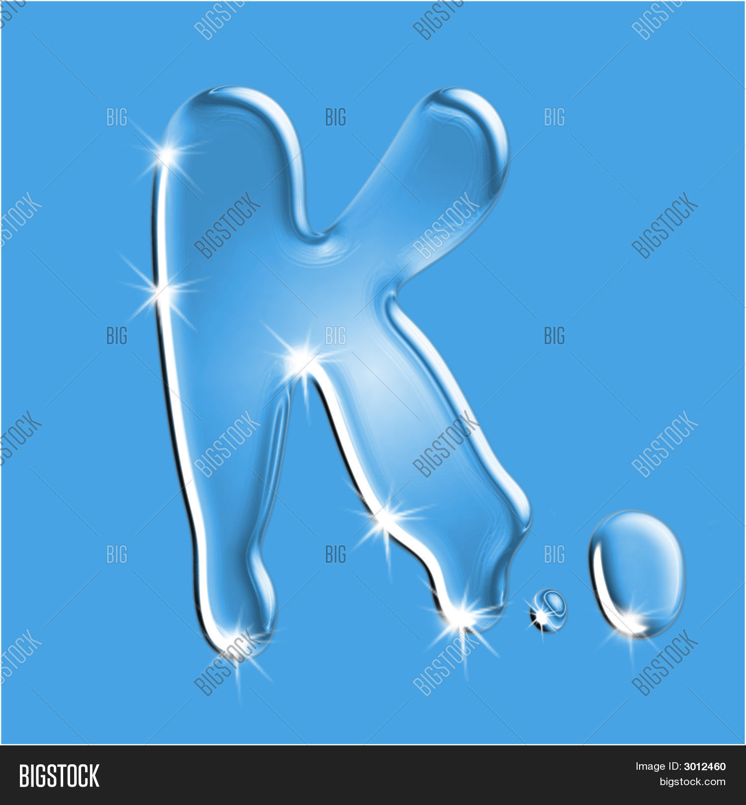 Water Letter K Image & Photo (Free Trial) | Bigstock