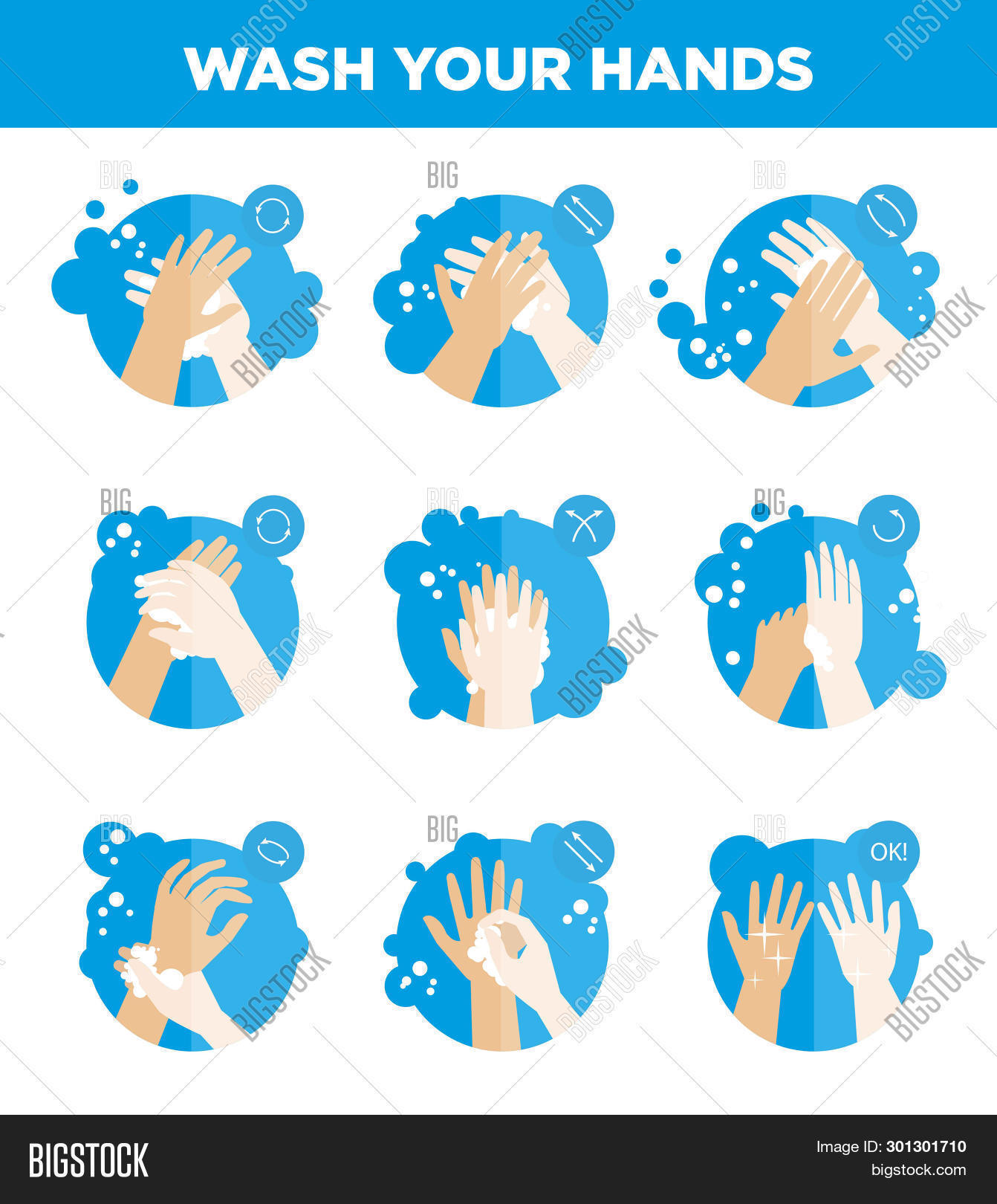 Hands Washing Icons Image & Photo (Free Trial) | Bigstock