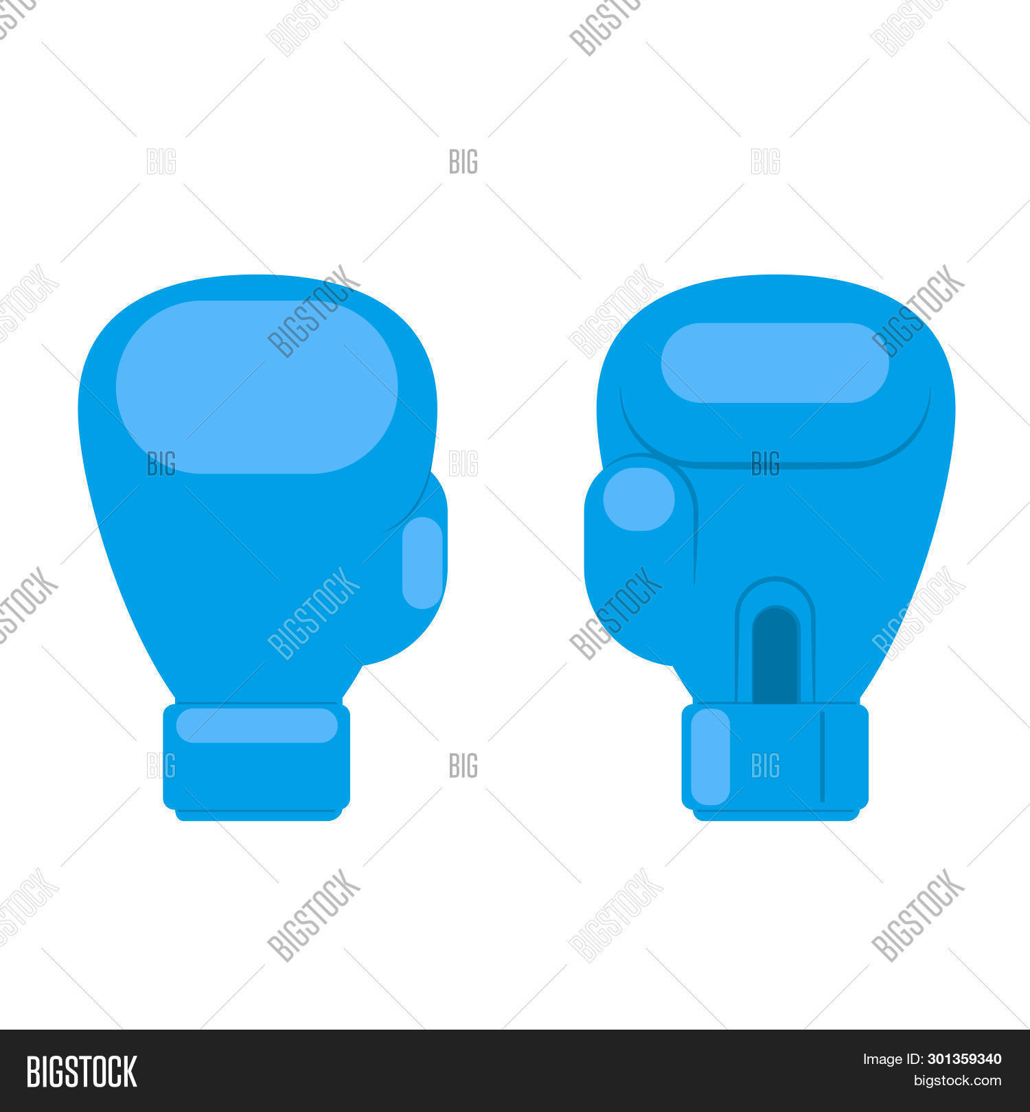 Blue Boxing Glove Icon Image & Photo (Free Trial) | Bigstock