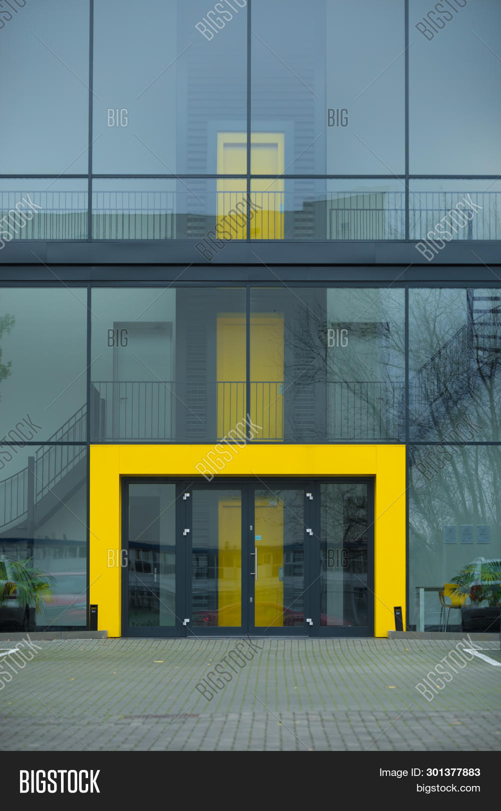 Yellow Entrance Modern Image & Photo (Free Trial) | Bigstock