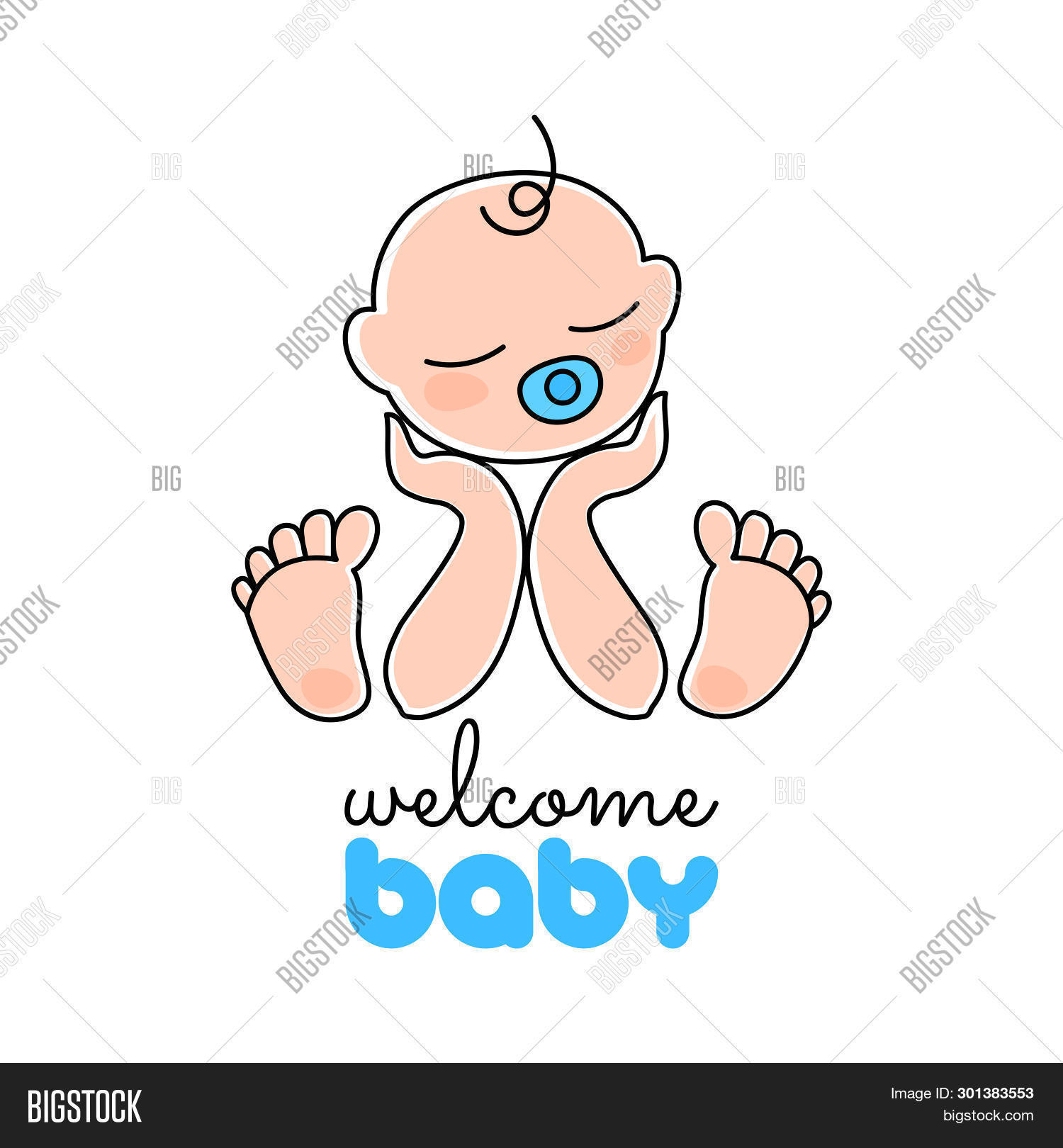 Welcome Baby. Cute Image & Photo (Free Trial) | Bigstock