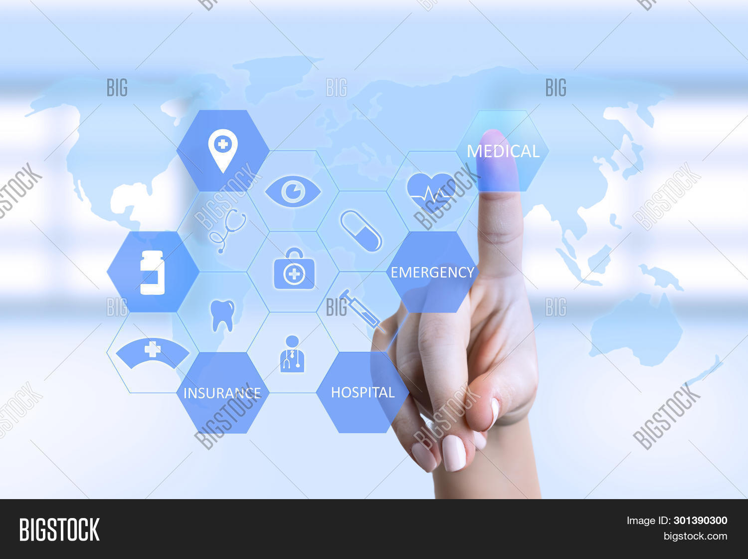 Nurse Woman Pressing Image & Photo (Free Trial) | Bigstock