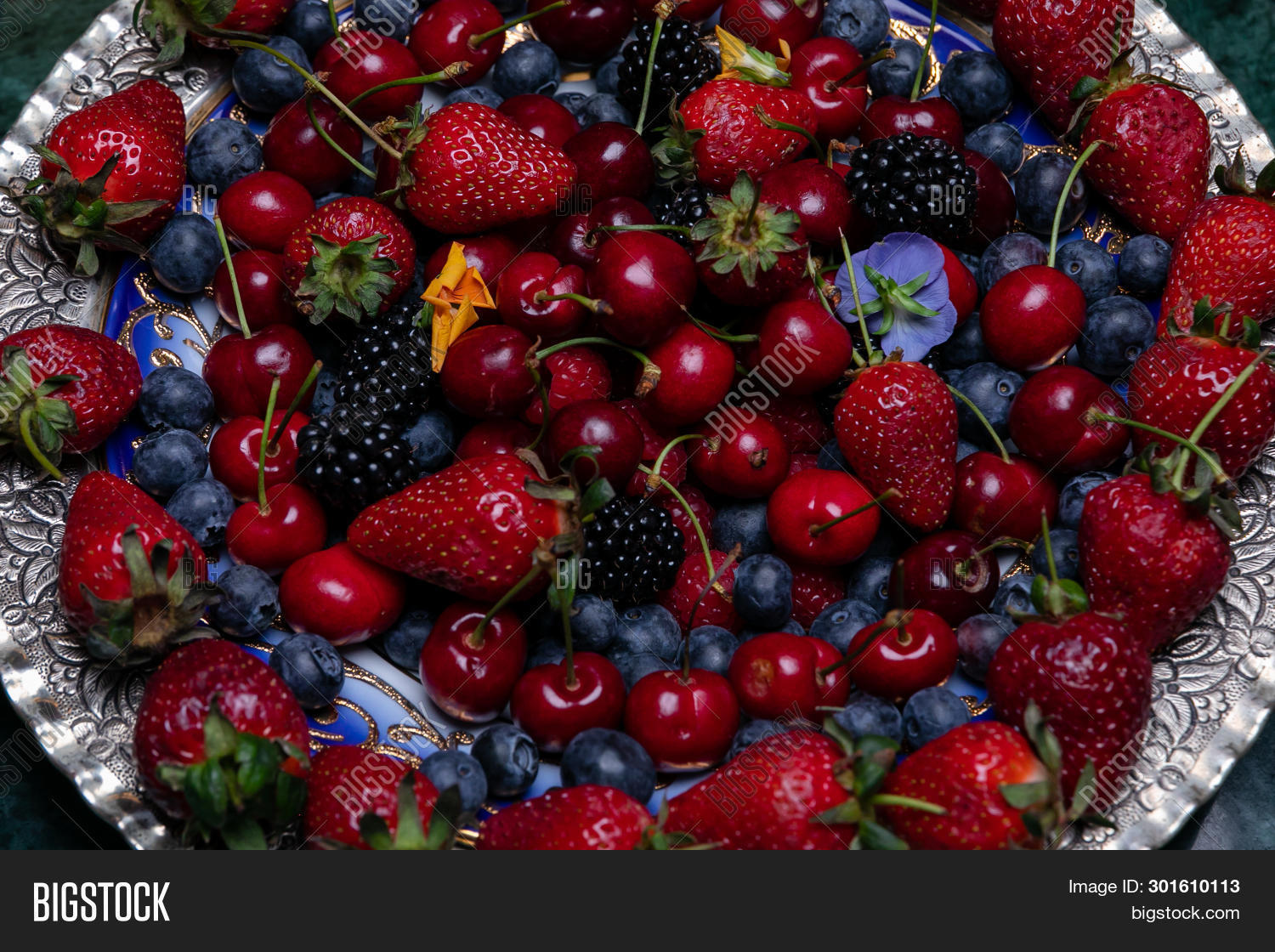 Silver Plate Fruit On Image & Photo (Free Trial) | Bigstock
