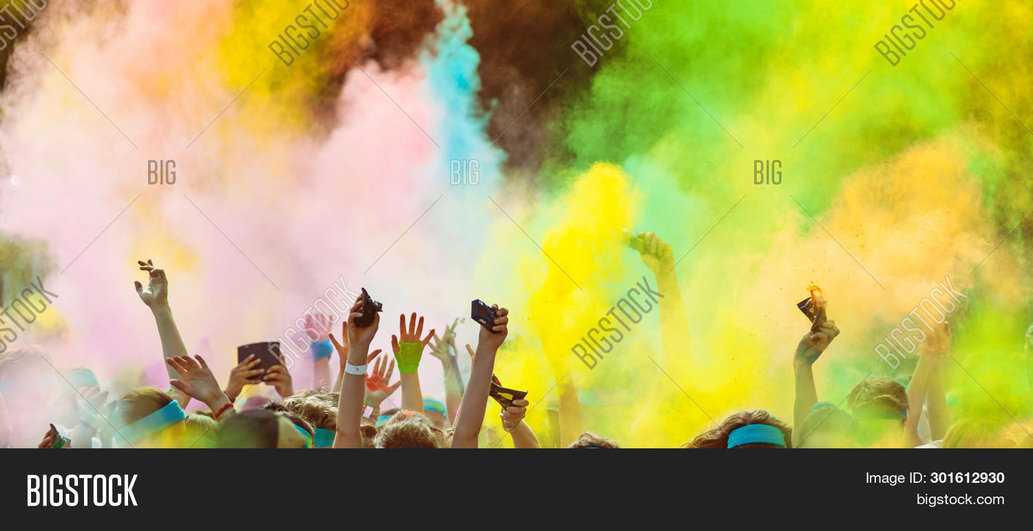 Crowd People On Color Image & Photo (Free Trial) | Bigstock